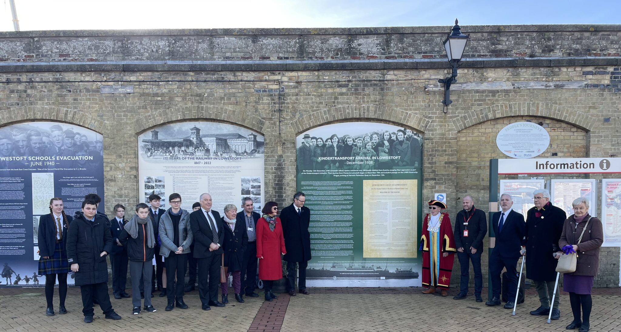 Interpretation panel unveiled at Lowestoft Station to mark Holocaust ...