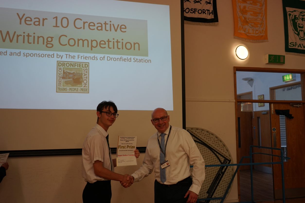 Friends of Dronfield Station celebrate young writers with essay ...