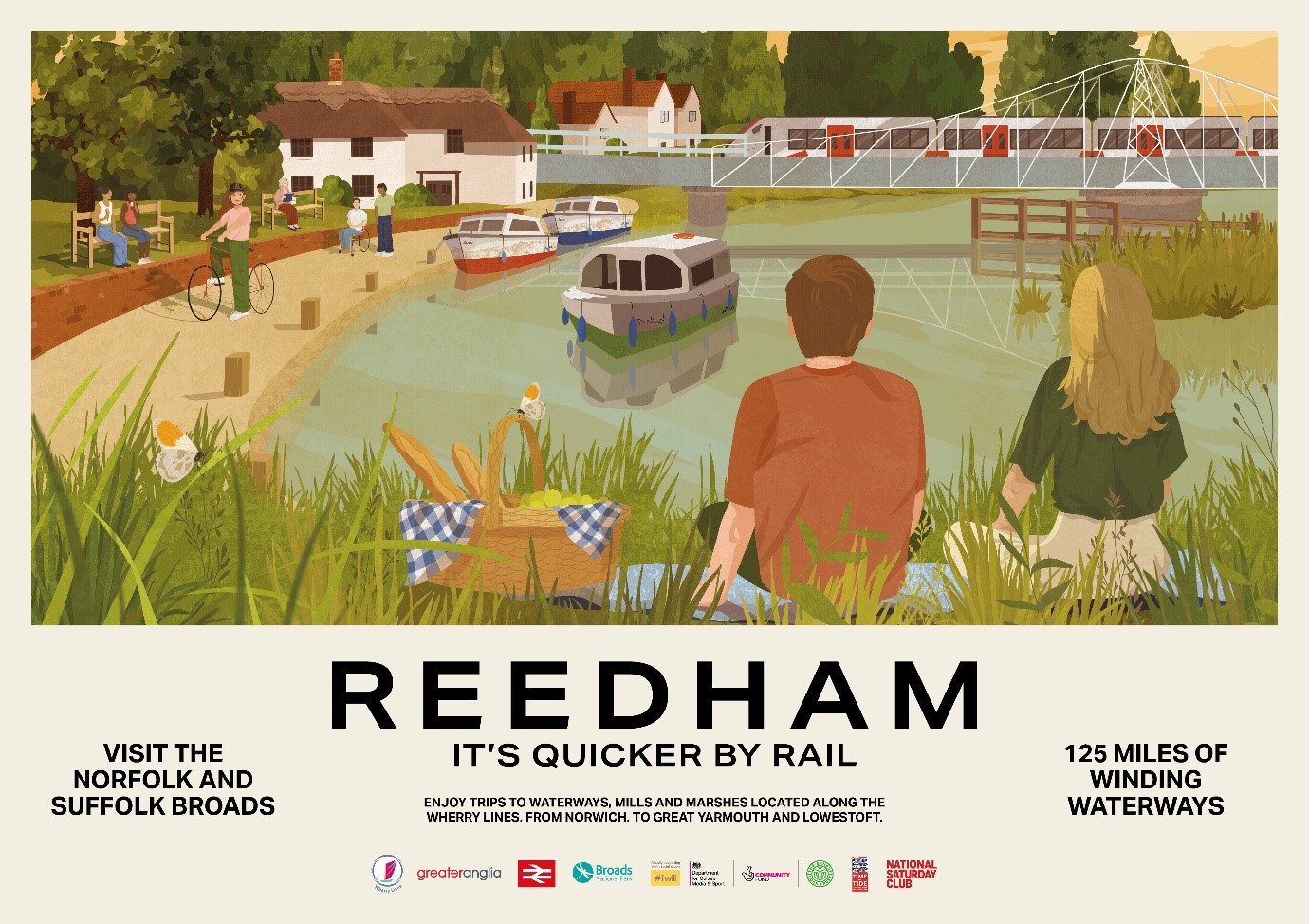 Young people create posters bringing rail travel and local landscapes ...