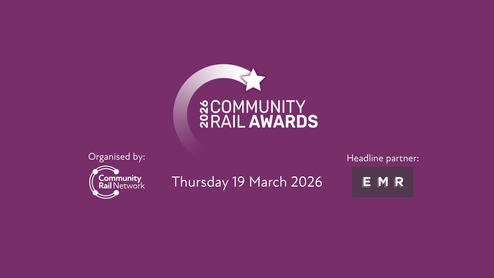 Shortlist announced for Community Rail Awards 2026 - Community Rail Network