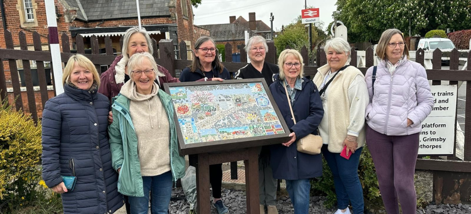 Barton Cleethorpes CRP unveils community mosaic at Goxhill Station ...